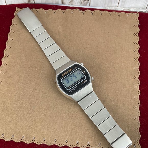 Phasar | Accessories | Vintage Phasar 200 Digital Lcd Chronograph Watch ...